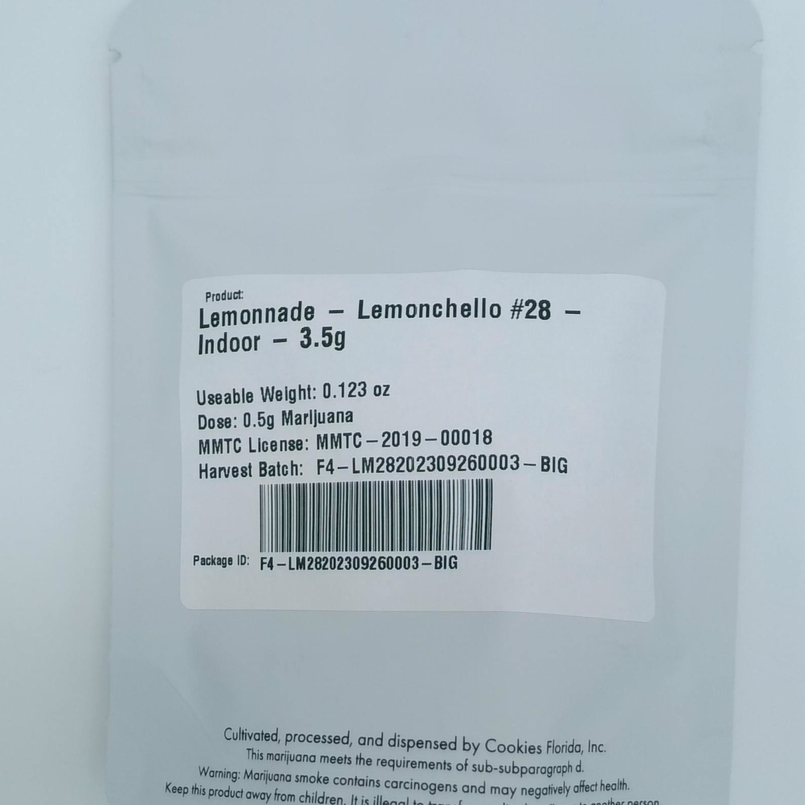 Lemonnade - Lemonchello #28 - Indoor - 3.5g