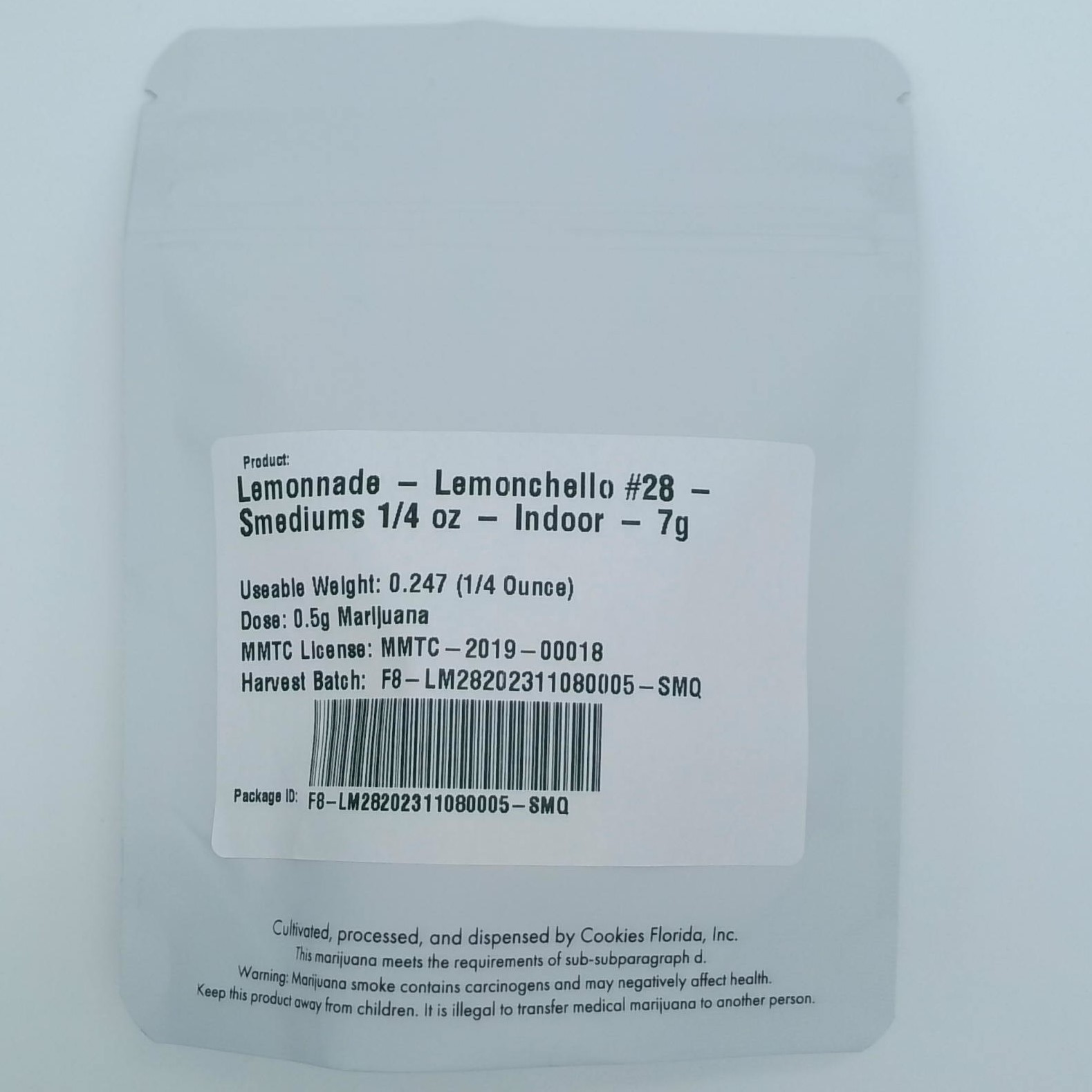 Lemonnade - Lemonchello #28 - Smediums 1/4 oz - Indoor - 7g